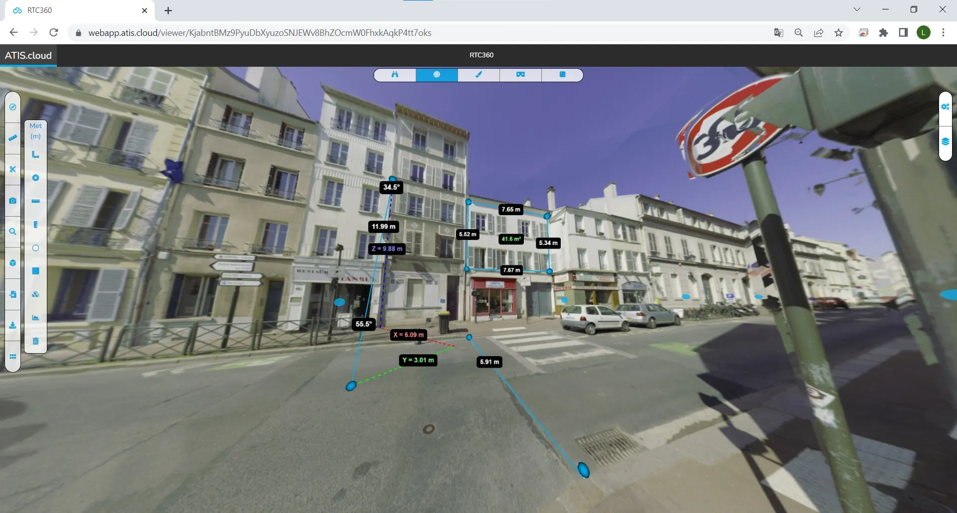Logiciel visualisation de nuages de points 3D | ATIS.cloud